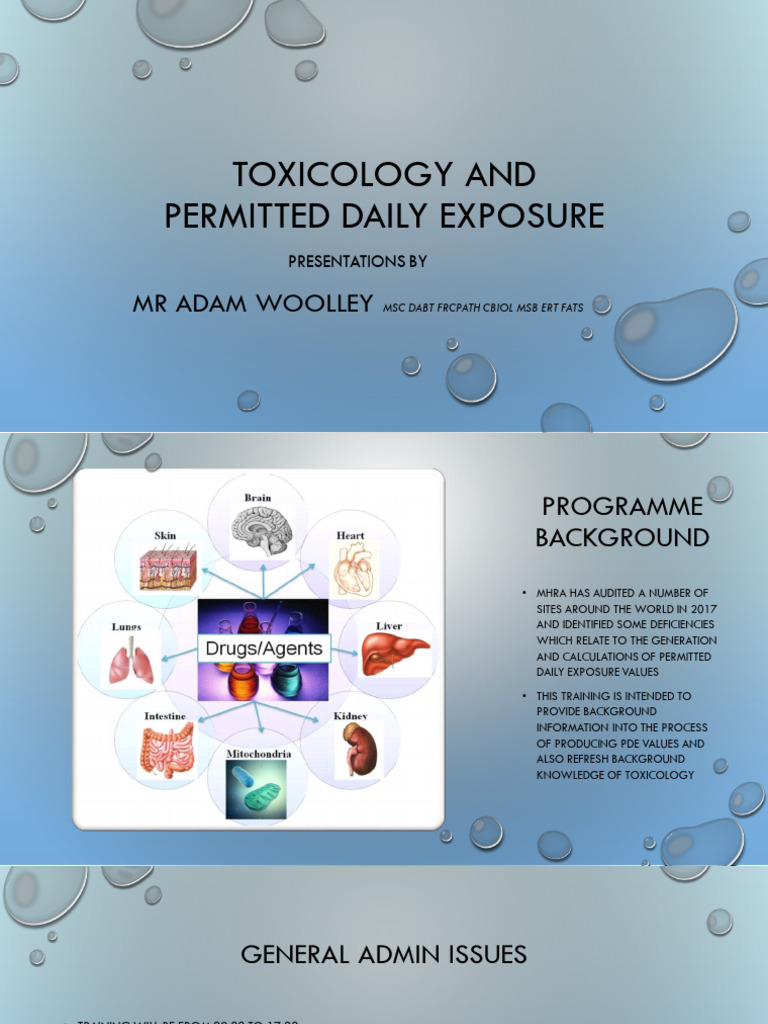 Understanding Permitted Daily Exposure in Toxicology | PDF | Toxicology ...