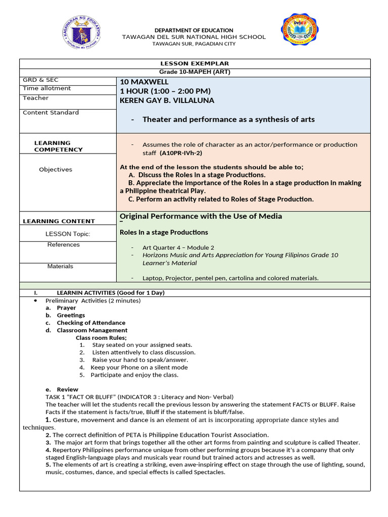 Cot2 Artg10final | PDF | Learning | Human Communication