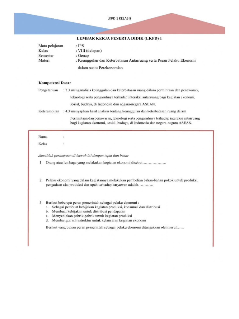 LKPD Word 2 | PDF