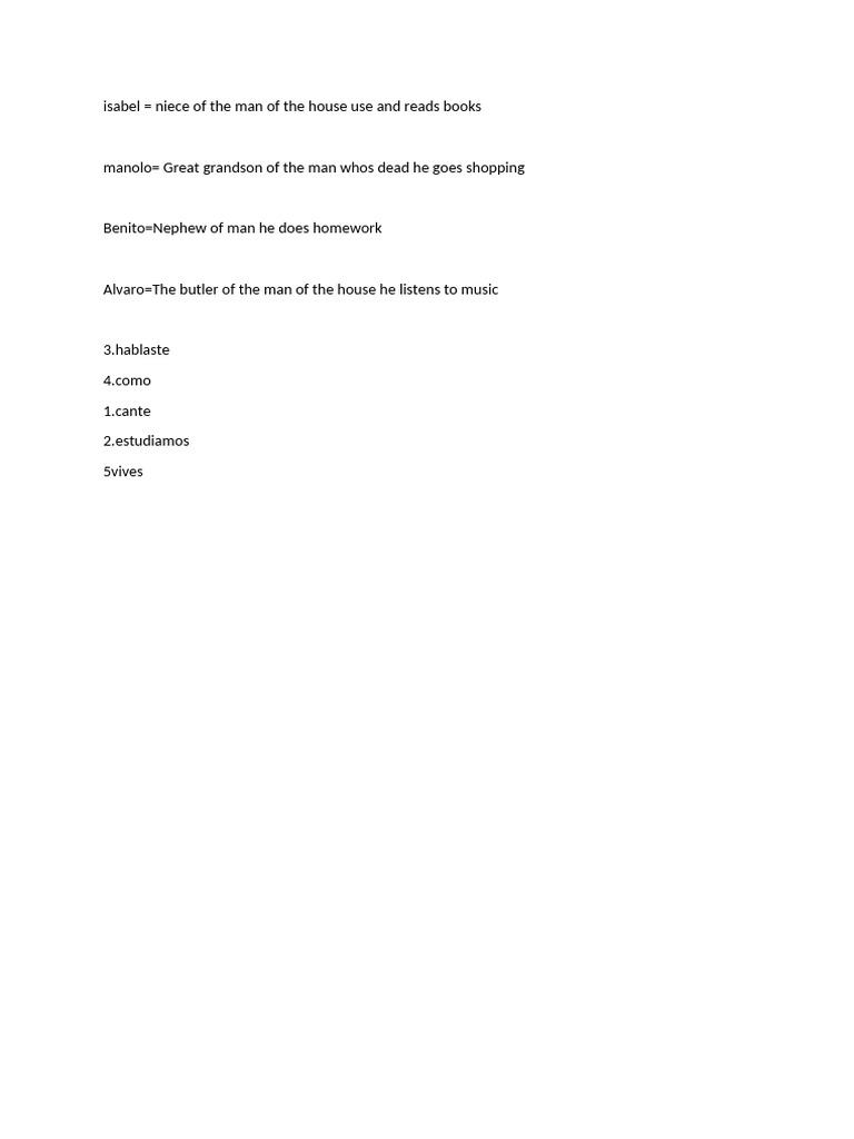 Family Roles and Activities Explained | PDF