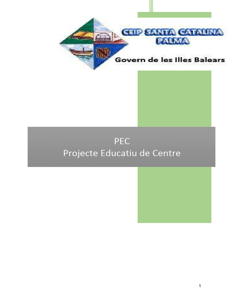 Projecte Educatiu del Centre | PDF