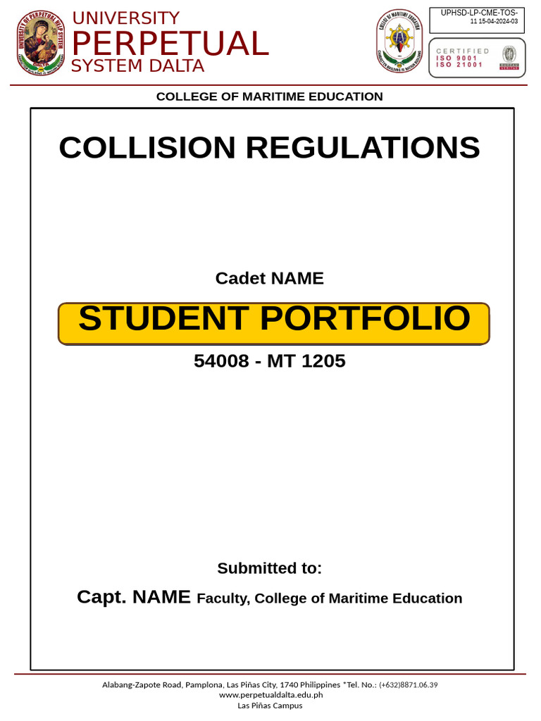 COLREGS- PORTFOLIO | PDF