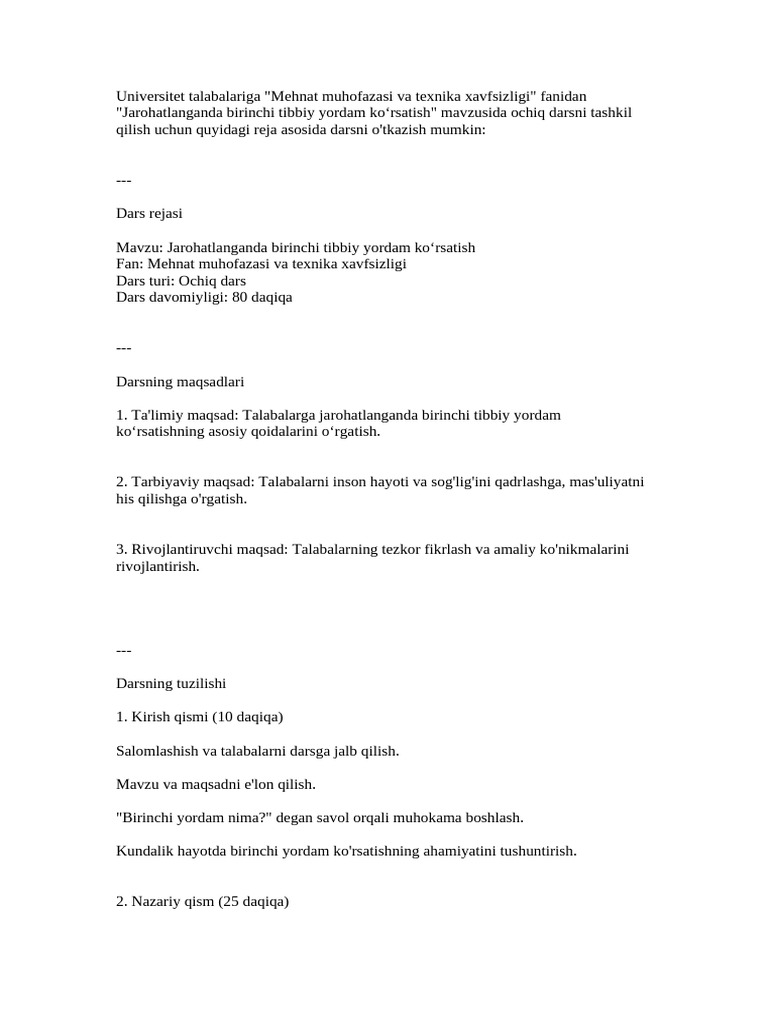 Ochiq Dars Meh Mux | PDF