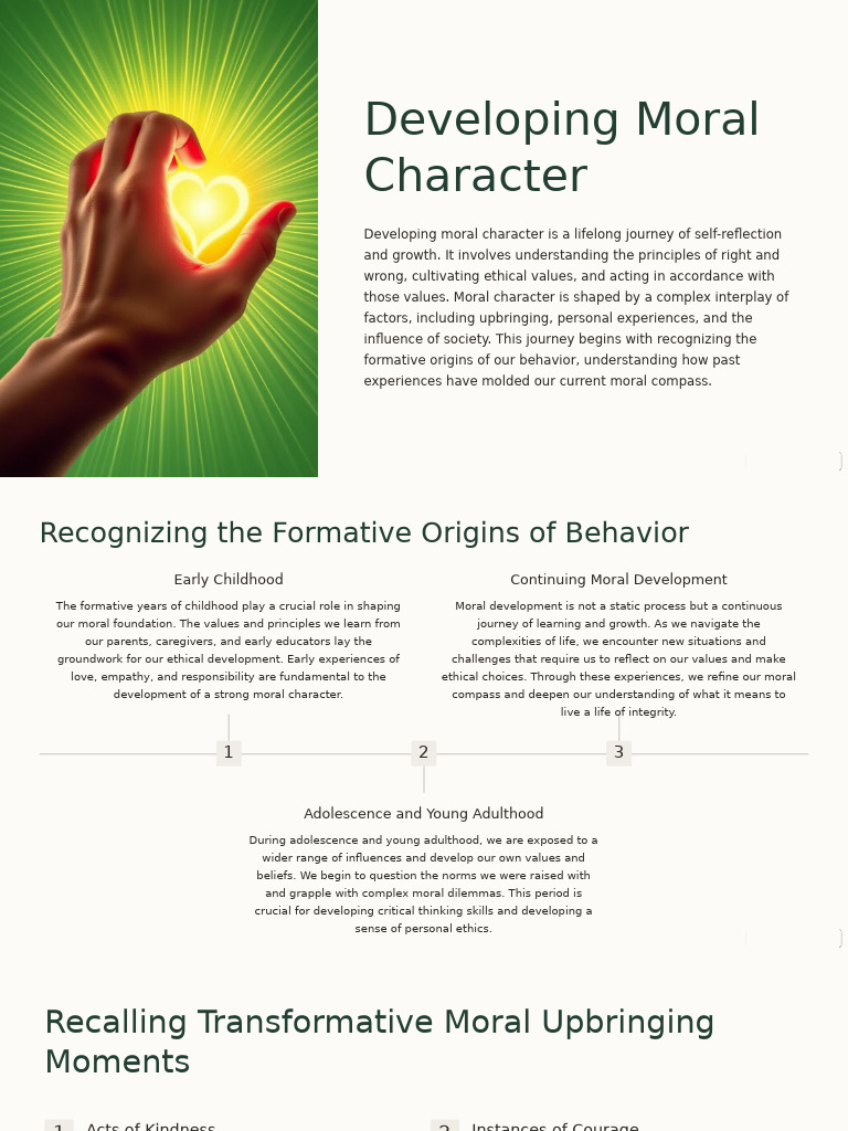 Developing Moral Character | PDF | Morality | Psychology