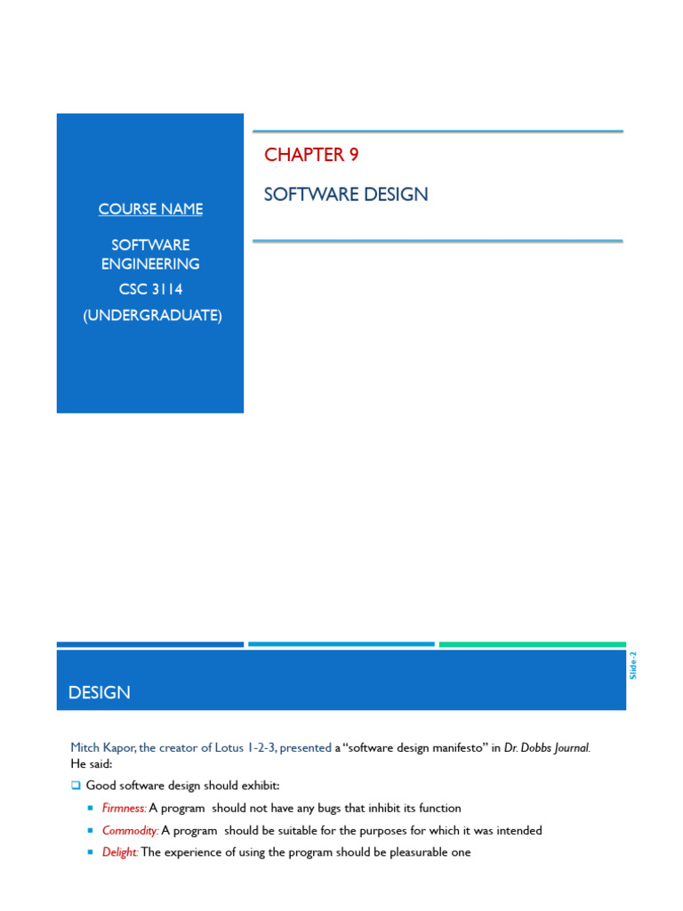 SE - Ch.09 - Software Design | PDF | Modular Programming | Web Application