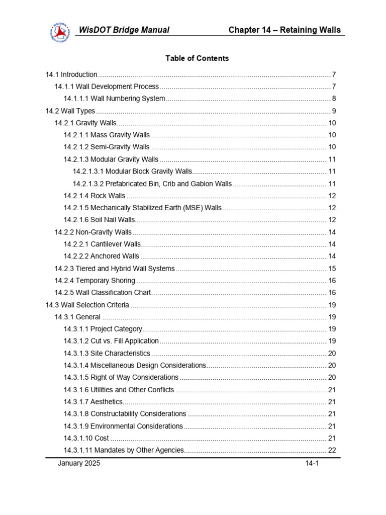WisDOT Retaining Walls Manual | PDF | Deep Foundation | Concrete
