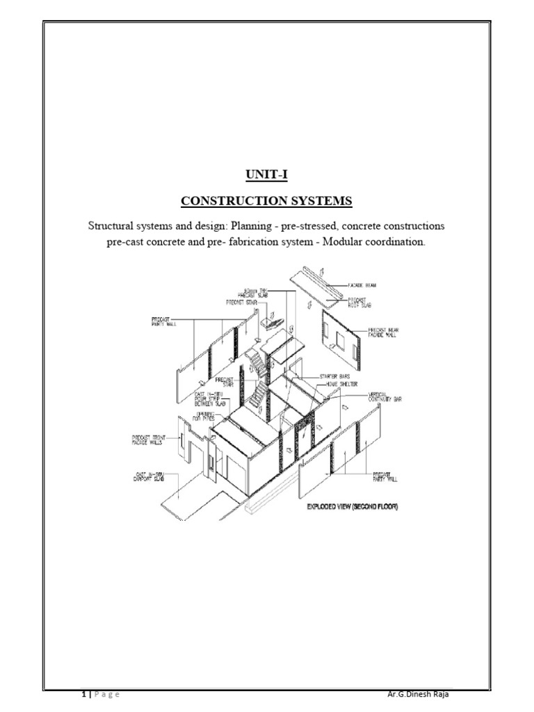 Prefabrication in Construction Systems | PDF | Prestressed Concrete ...