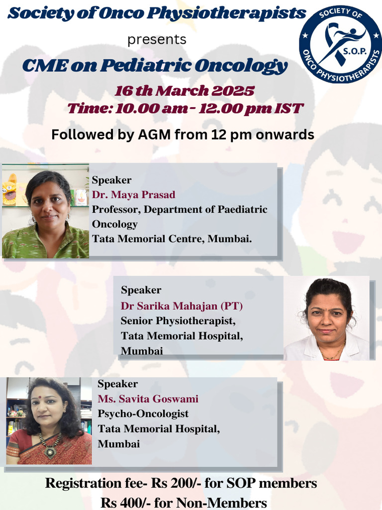 Pediatric Oncology CME Registration 2025 | PDF
