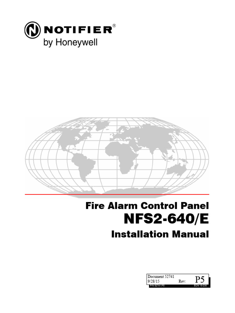 Fire Alarm Control Panel Manual | PDF | Security Alarm | Electricity
