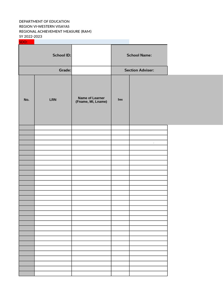 Class-Scoresheet JHS v2.0 | PDF