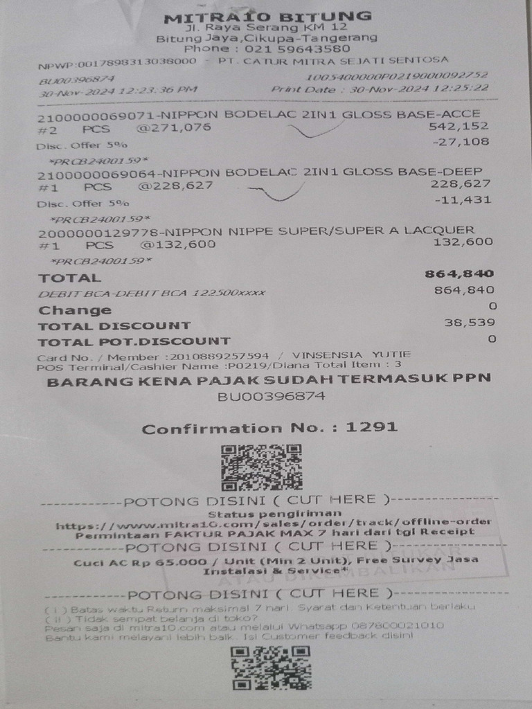 Invoice Thiner&Cat | PDF