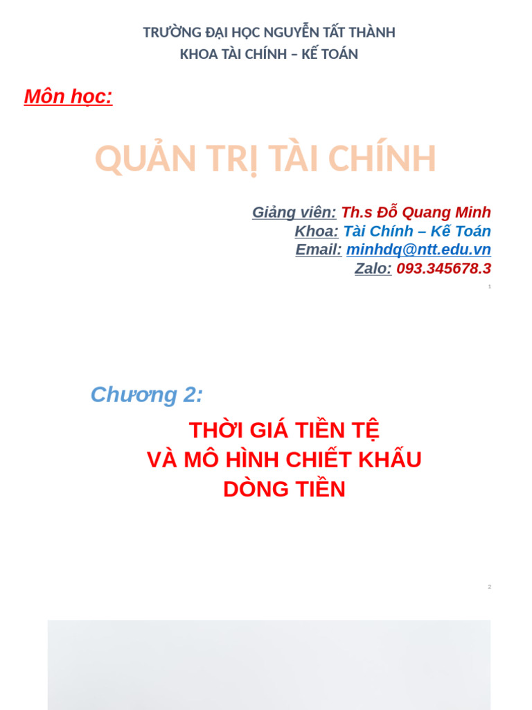 [QTTC] - Chương 2 - GV.đỗ Quang Minh | PDF