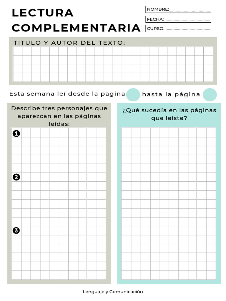 Análisis de Personajes en Lectura | PDF
