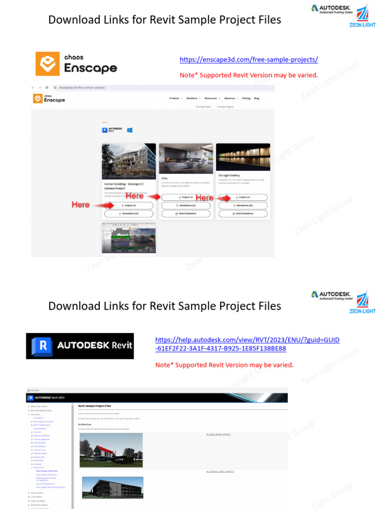 Revit Sample Project File Downloads | PDF