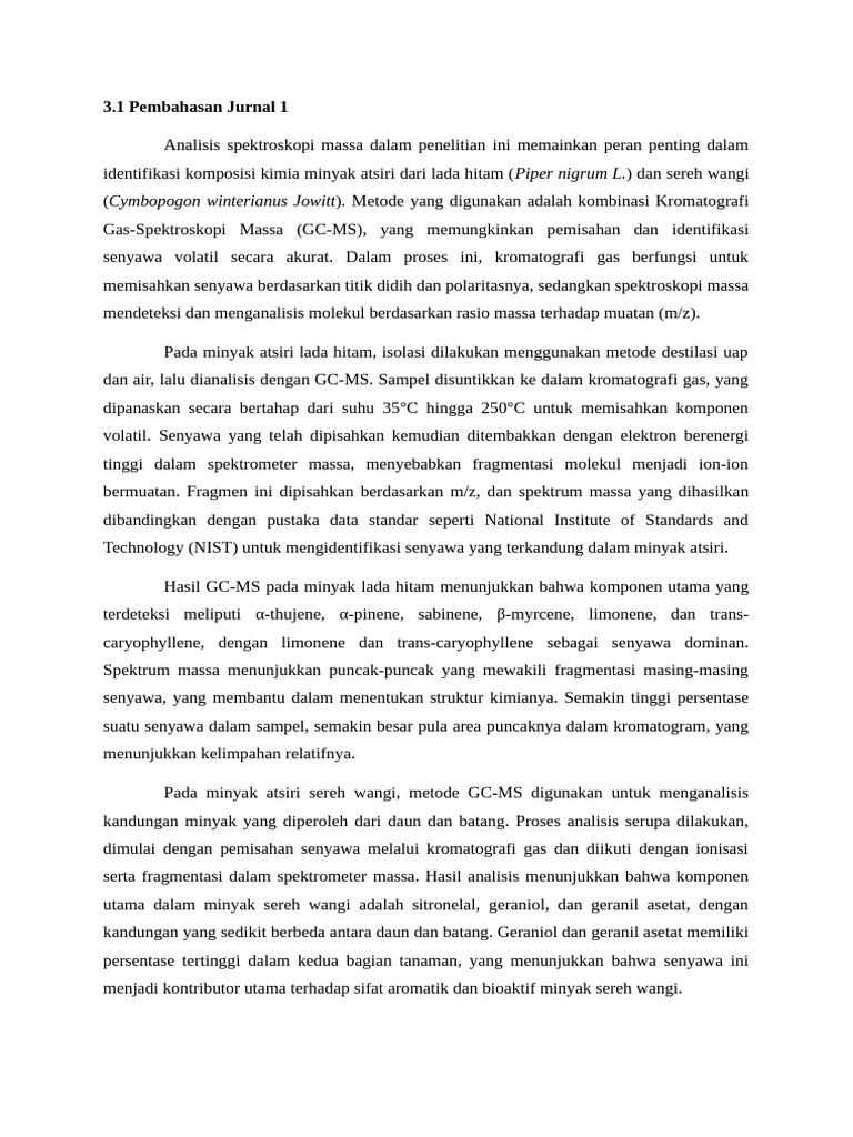 Pembahasan Jurnal Kimia Instrumen | PDF