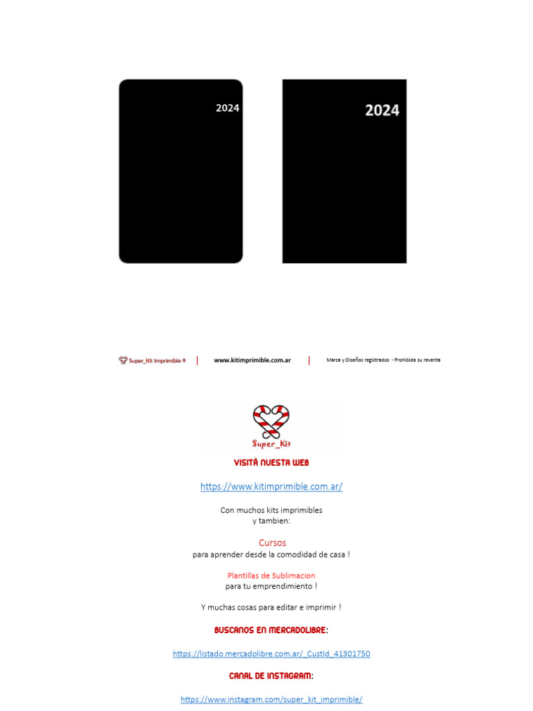 Almanaque 2024 Imprimible | PDF