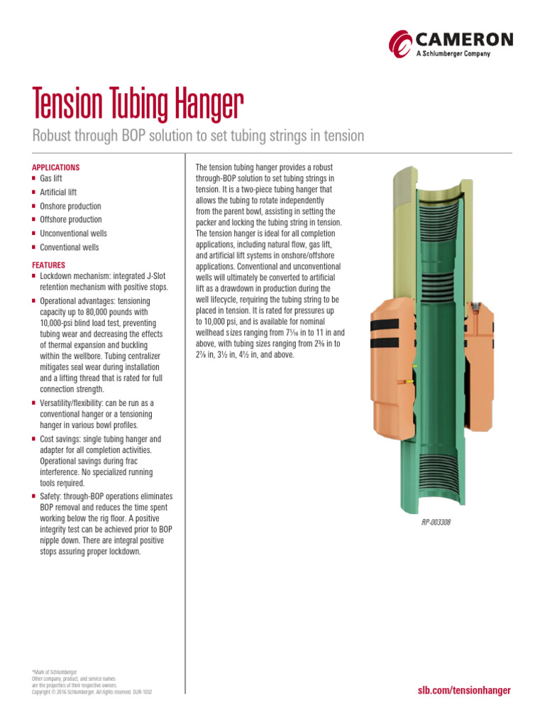 Tension Tubing Hanger Solutions | PDF | Gas Technologies | Gases