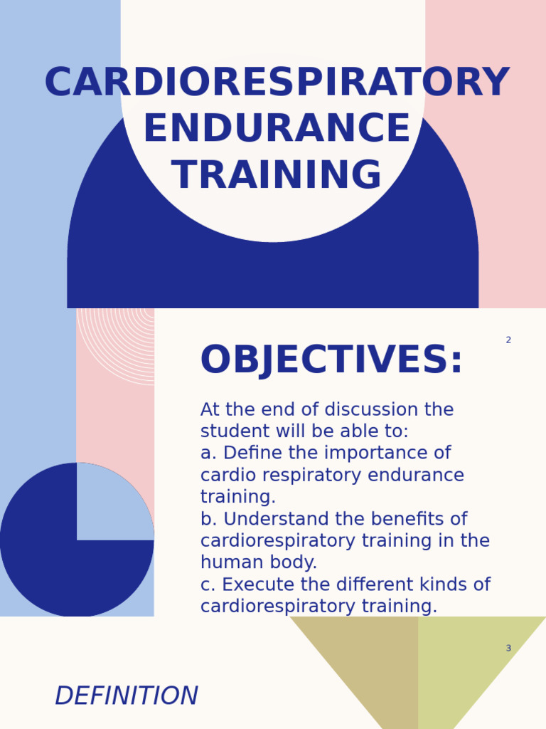 Cardiorespiratory Endurance Training | PDF | High Intensity Interval Training | Endurance