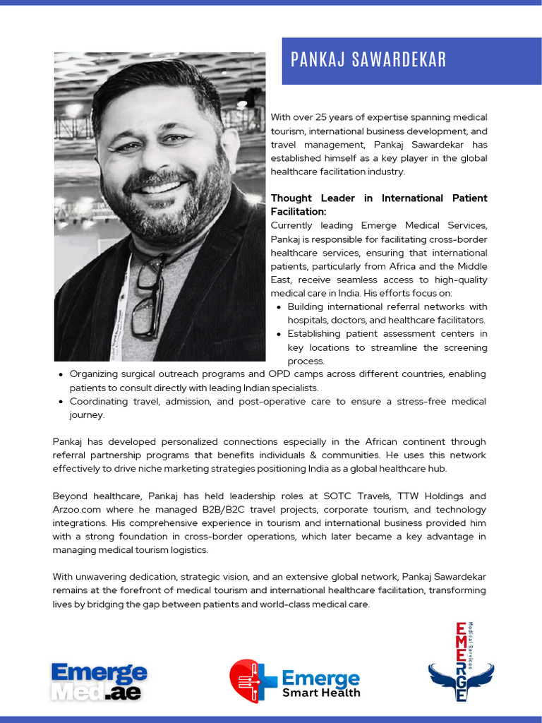 Pankaj Sawardekar - Profile | PDF | Health Care | Patient