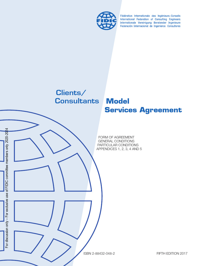 4 Appendix D 240717 ClientConsultant Model Services Agreement 5th Ed ...