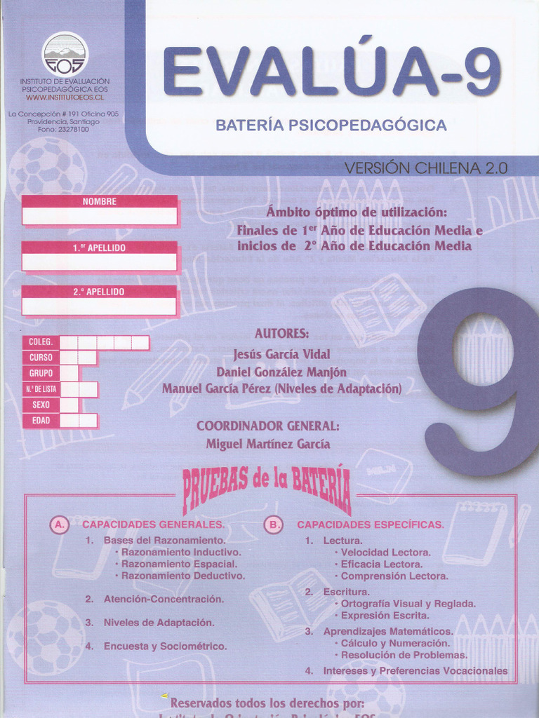 Evalúa 9 2.0 (1) | PDF