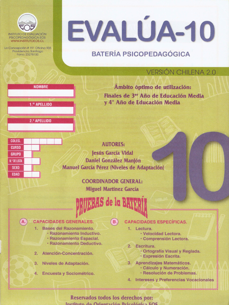Evalúa 10 2.0 | PDF