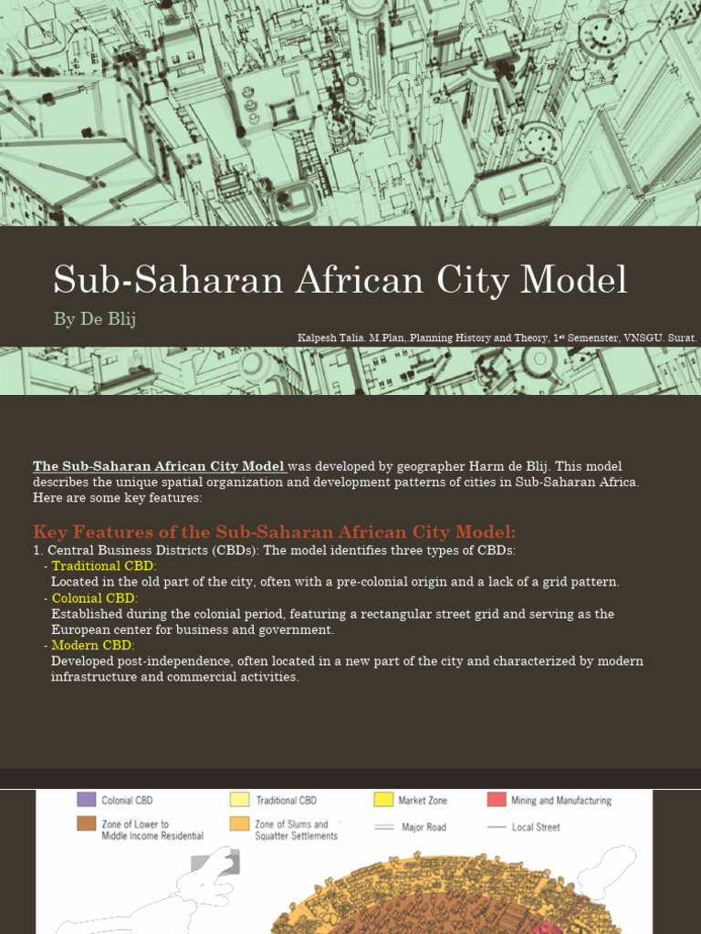 Sub-Saharan African City Model | PDF | Sub Saharan Africa | Economies