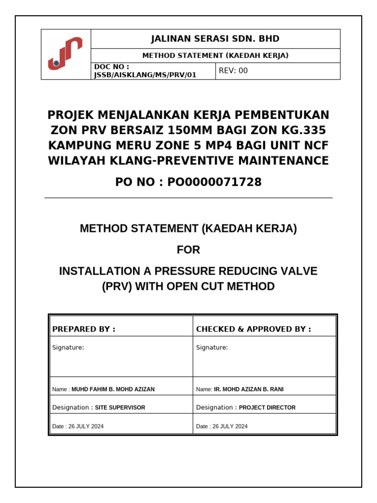 AIS-MS-PRV Klang-Cover Page | PDF
