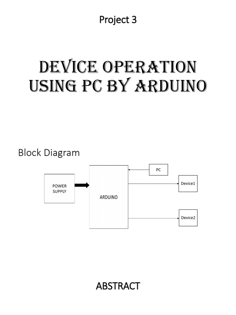 Device Operation Using PC by Arduino | PDF | Arduino | Information And Communications Technology