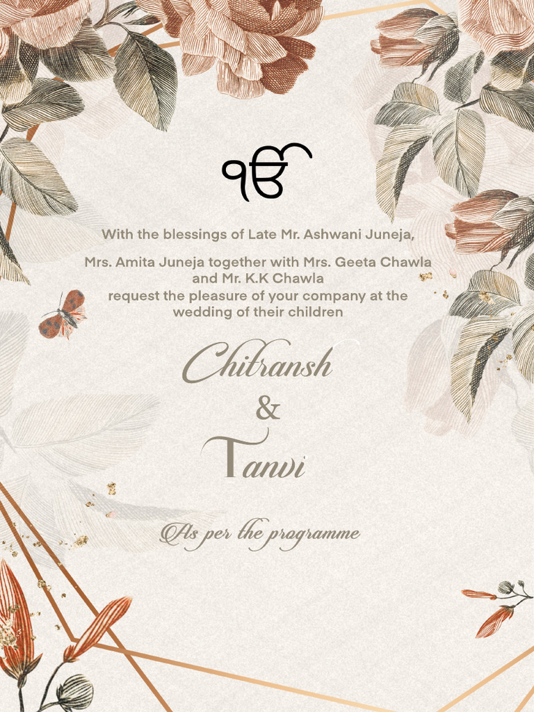 Chitransh-Tanvi Wedding Invite | PDF