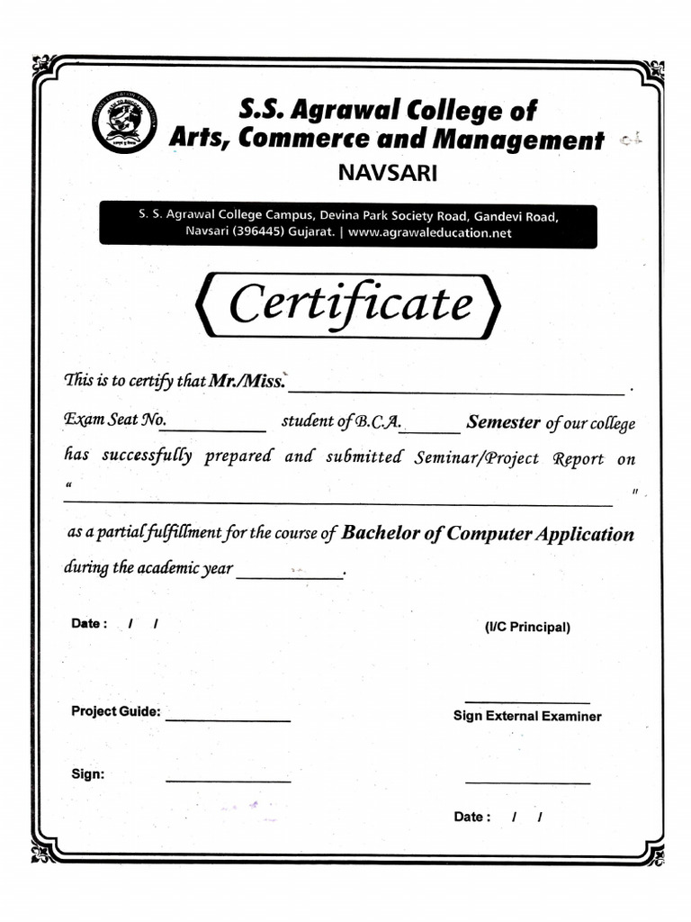 Certificate | PDF