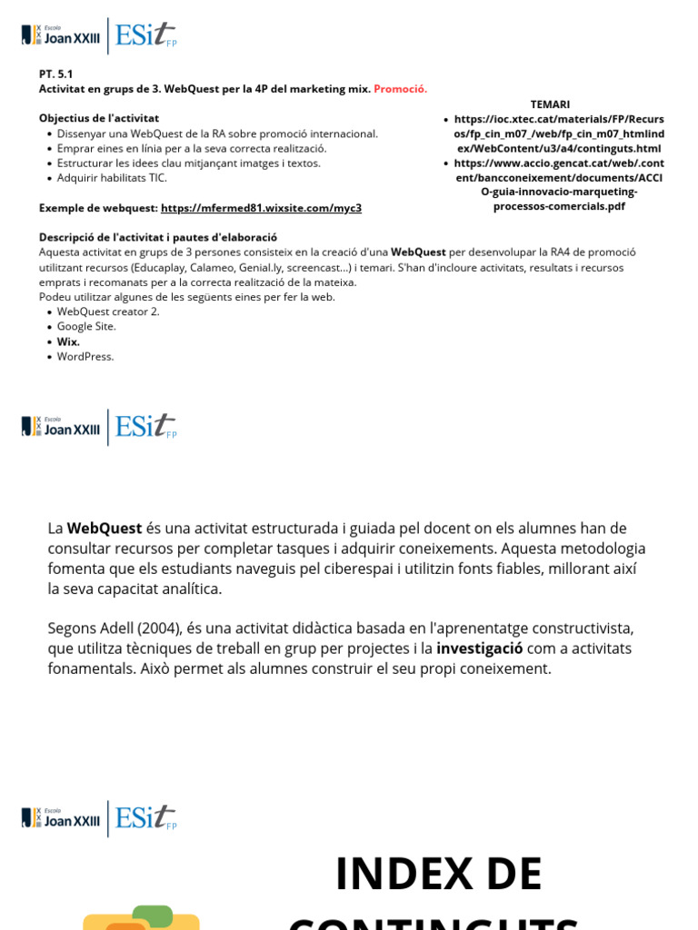COMIN - MKTINT. RA4 - Promoció-2 | PDF