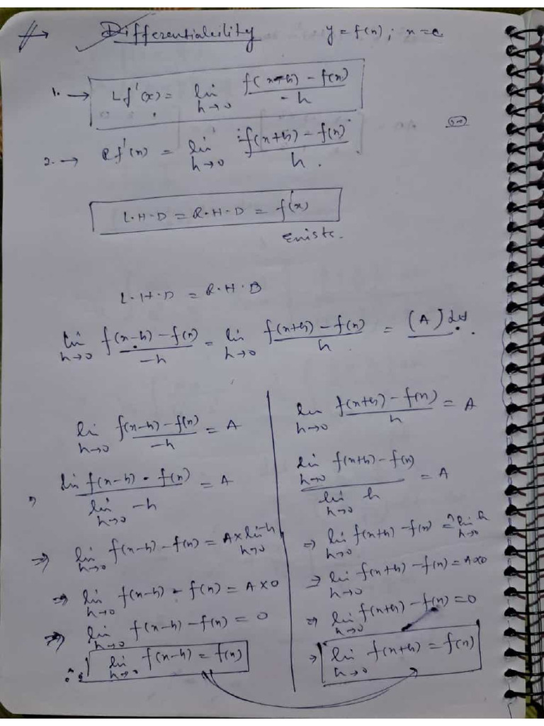 Differentiation | PDF