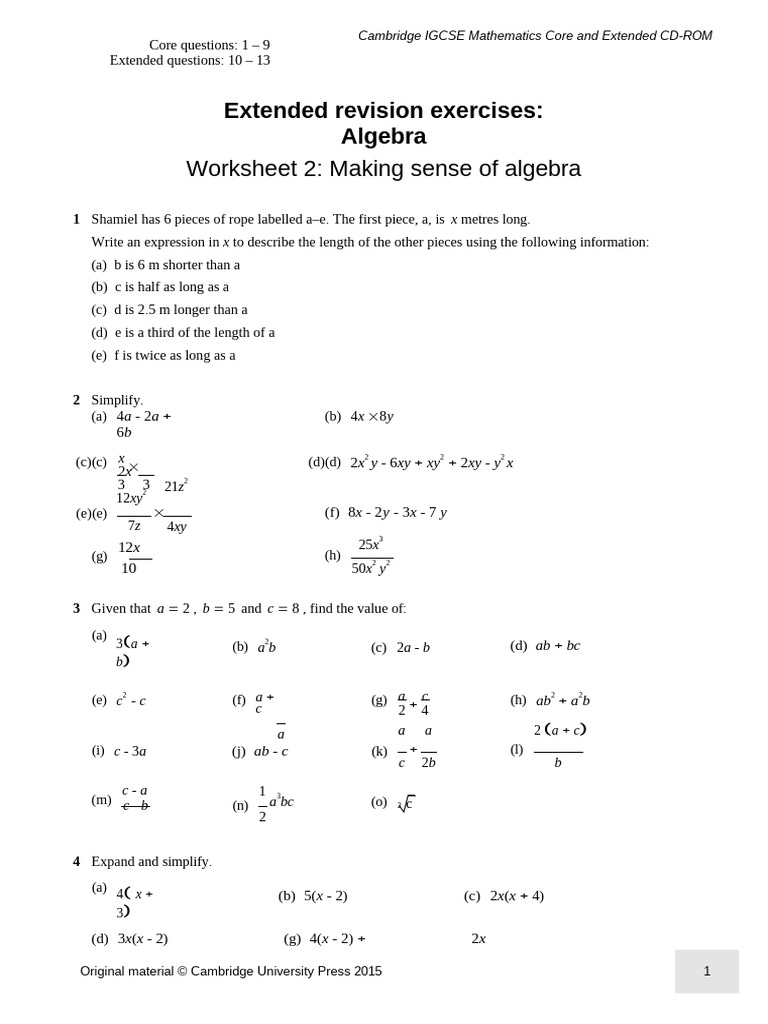 worksheet-2-making-sense-of-algebra-extended-revision-exercises-algebra ...