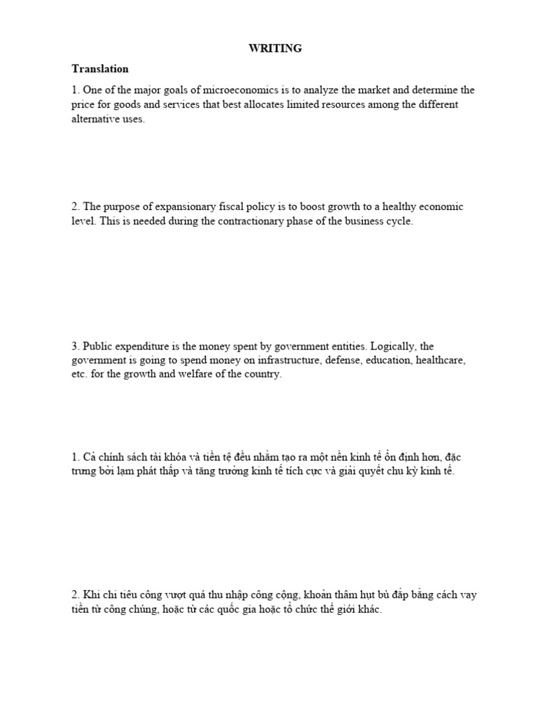 Writing - Translate Thi | PDF