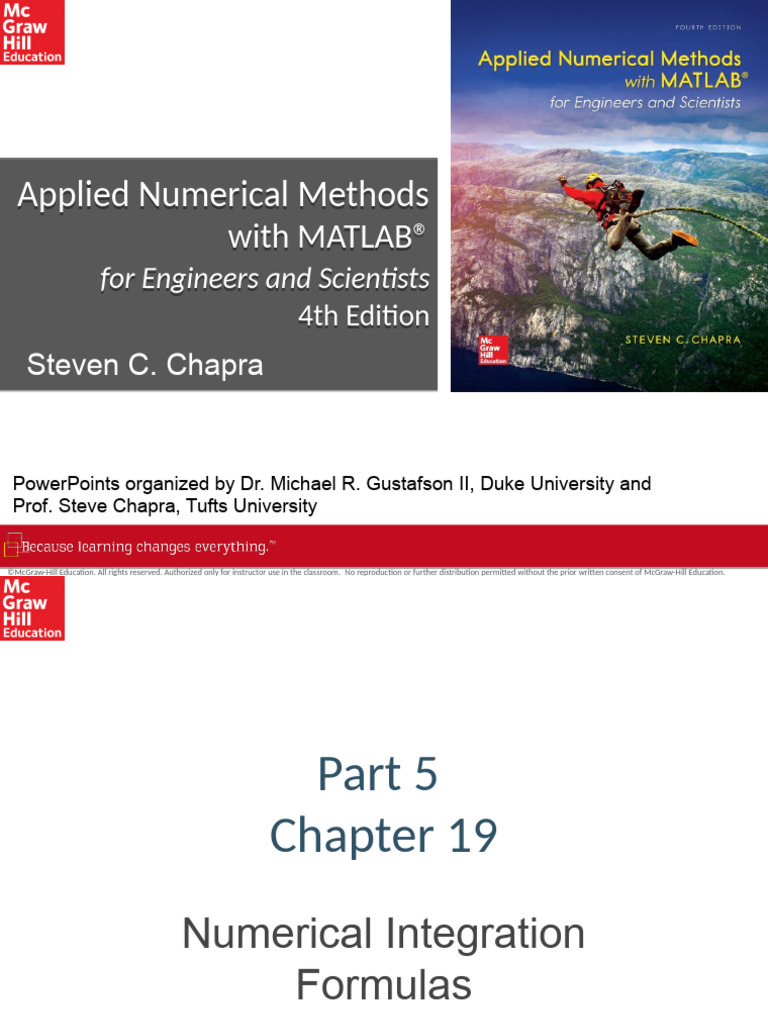 Lecture 15 - Chapter - 19 - Numerical Integratio Formuals | PDF | Algorithms | Numerical Analysis