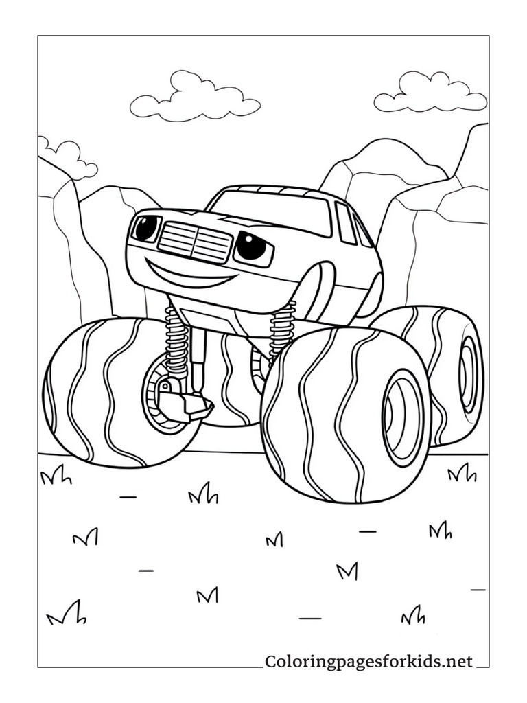 Blaze and Daring Dino Coloring Pages | PDF