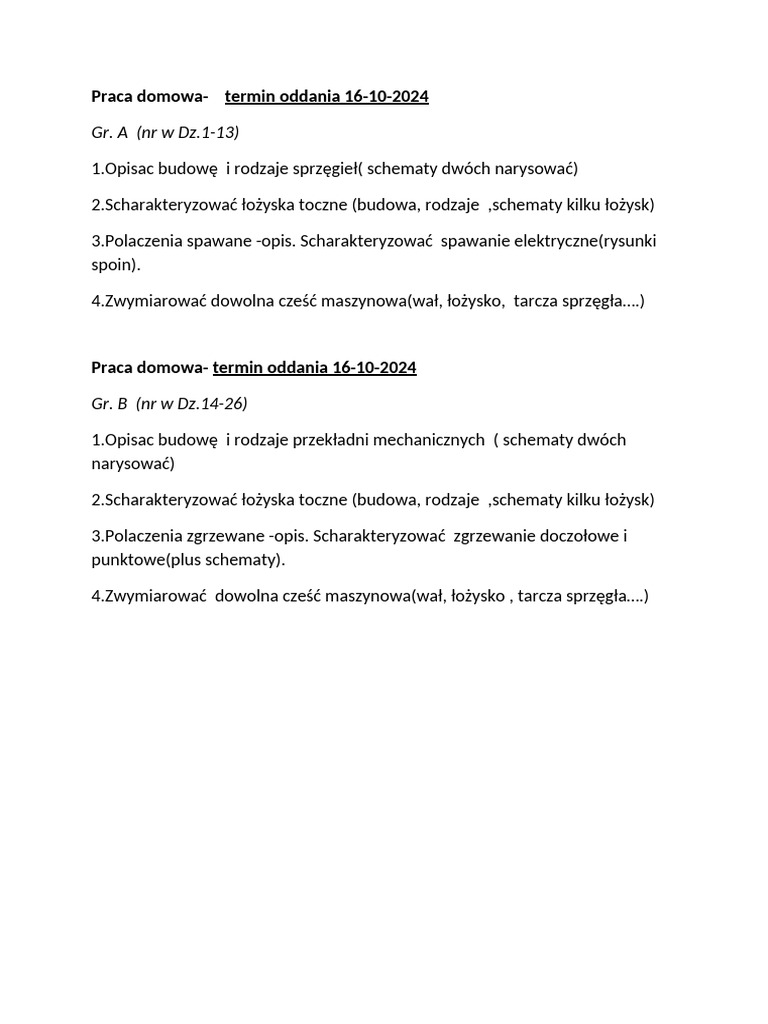 Praca Domowa | PDF