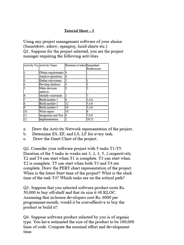 Project Management Software Tutorial Guide | PDF
