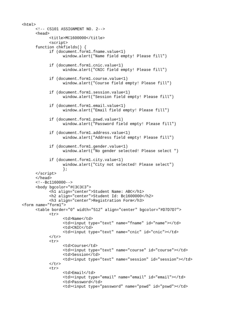 CS101 Assign No. 2 Solution. | PDF | Authentication | Access Control