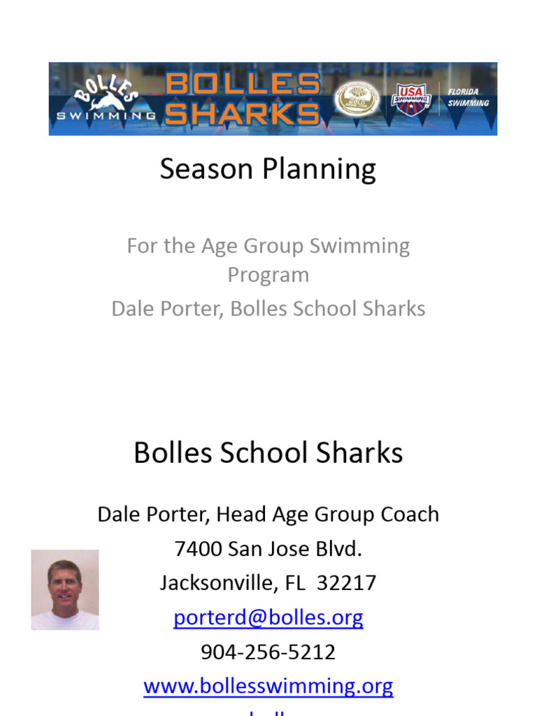 Age Group Swim Season Planning Guide | PDF
