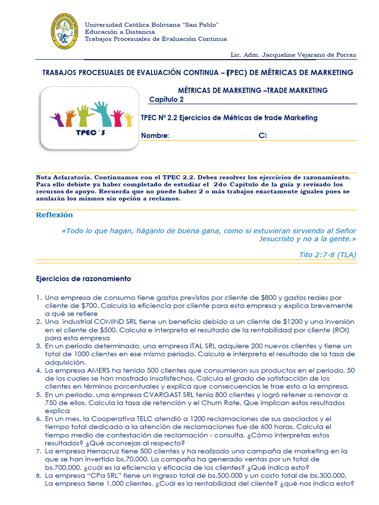 TPEC 2.2. MM - TRADE MKT 2-2023.docxs | PDF | Marketing