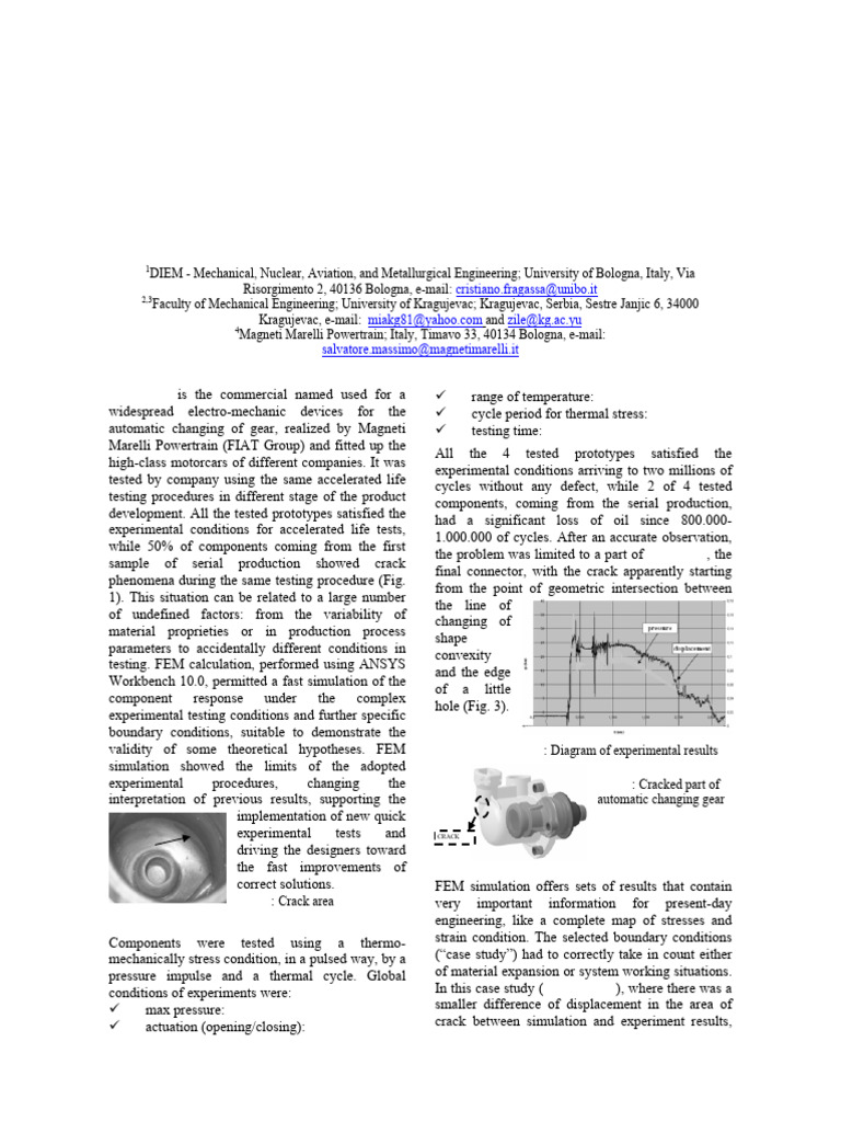 FEM-Based Gear Geometry Optimization | PDF | Finite Element Method ...