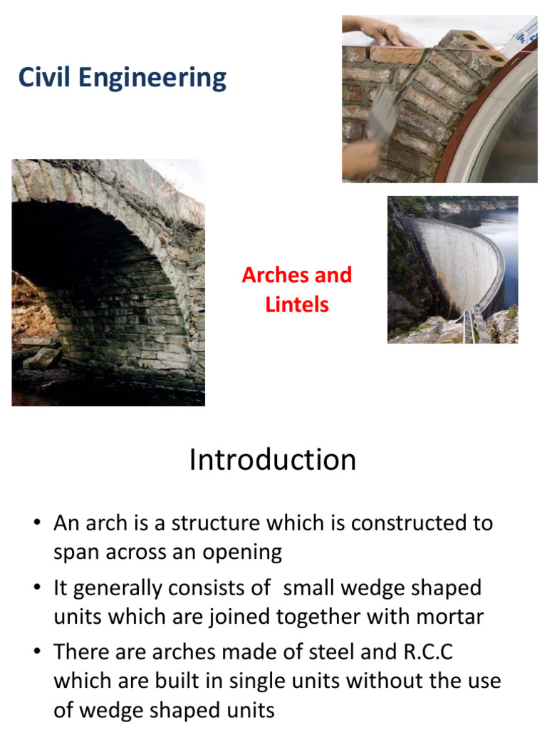 Arches and Lintels | PDF | Concrete | Building Materials
