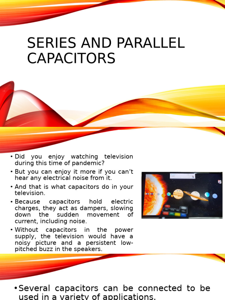 LESSON 6 Series and Parallel Capacitors 3 | PDF | Capacitor | Capacitance