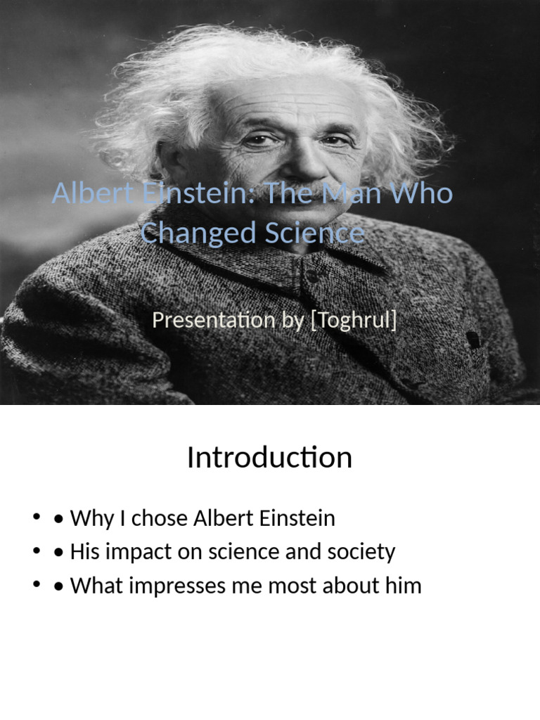 Albert Einstein Presentation | PDF