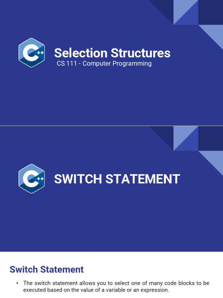Understanding Switch Statements in Programming | PDF