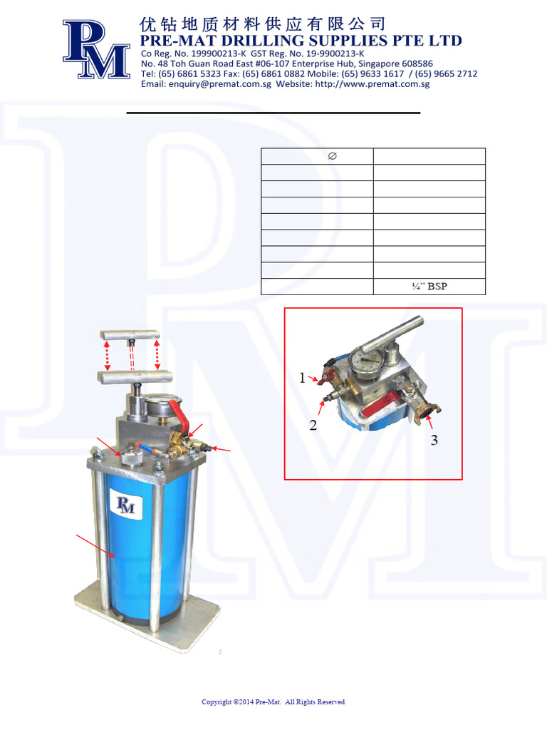06 Inflation Hand Pump Model VHP100 | PDF | Pump | Valve