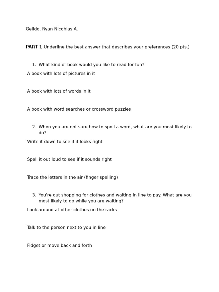 Gelido Vrts 2 Prelim Activity | PDF