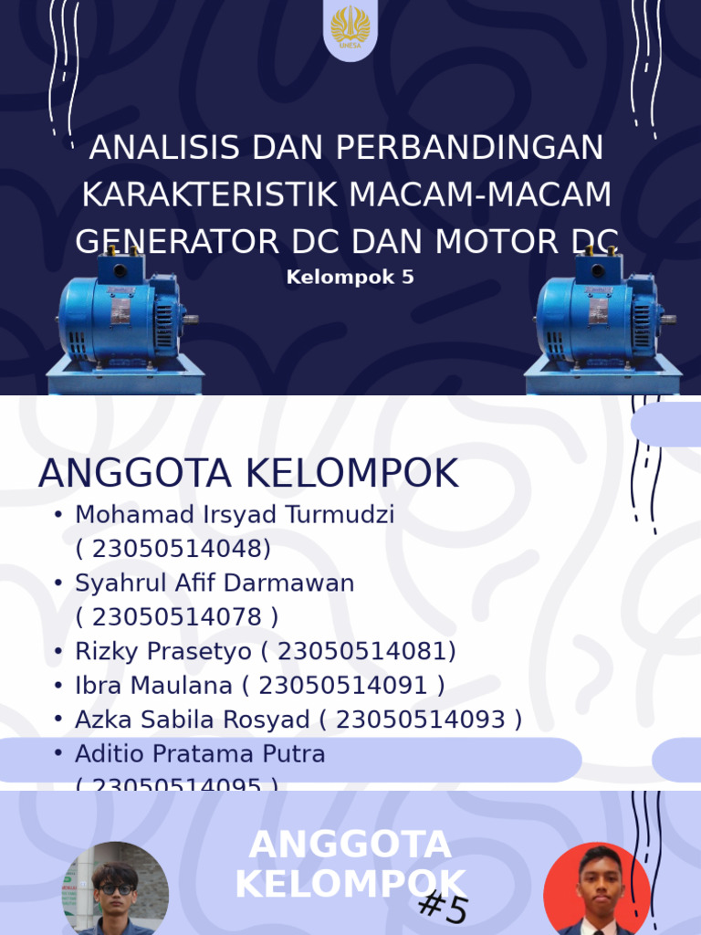 Analisis Dan Perbandingan Karakteristik Macam-Macam Generator DC Dan Motor DC | PDF